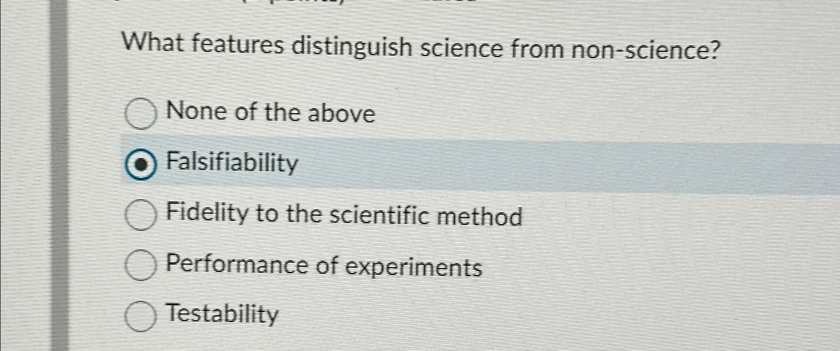 Solved What features distinguish science from | Chegg.com