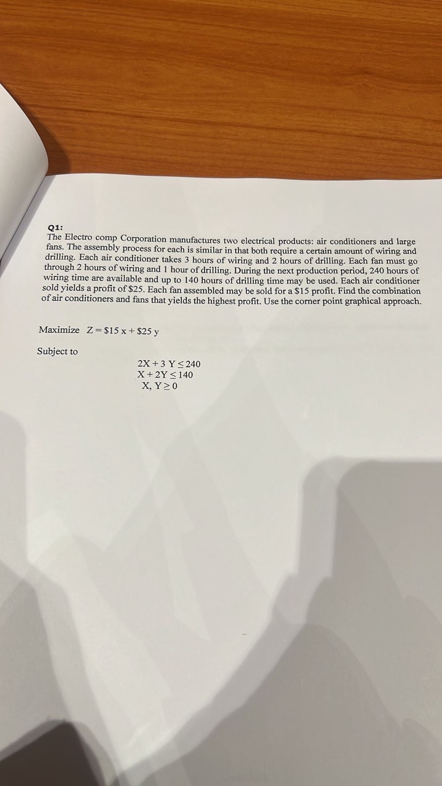 Solved by an EXPERT Q1:The Electro comp Corporation manufactures two ...