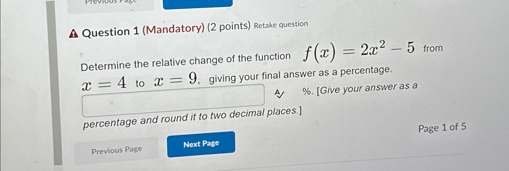 Solved A Question 1 (Mandatory) (2 ﻿points) ﻿Retake | Chegg.com