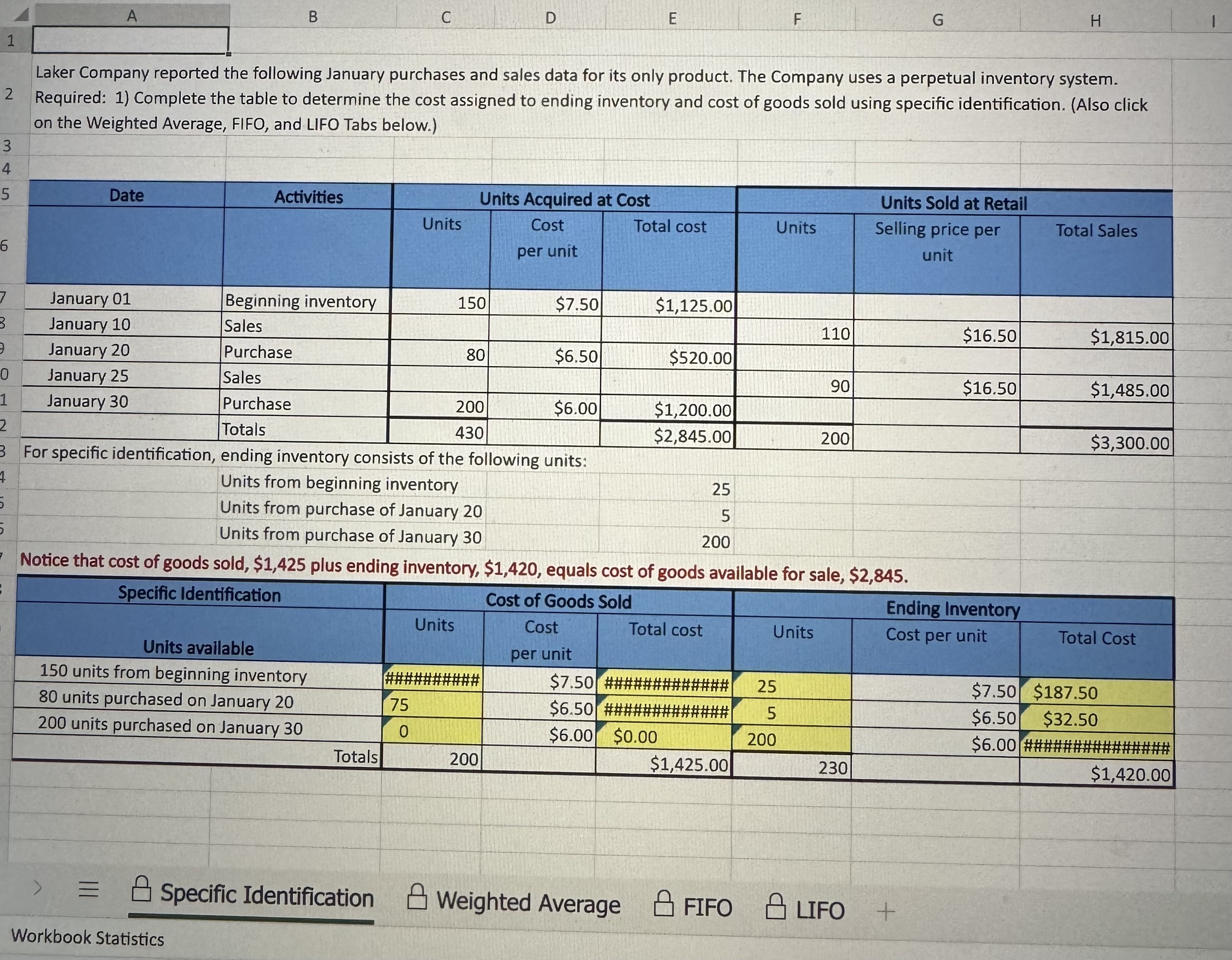 Solved IE Exercise 5-3 (Algo): Perpetual: Inventory costing | Chegg.com