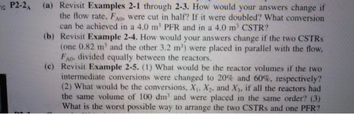 Solved ns P2-2) (a) Revisit Examples 2-1 through 2-3. How | Chegg.com