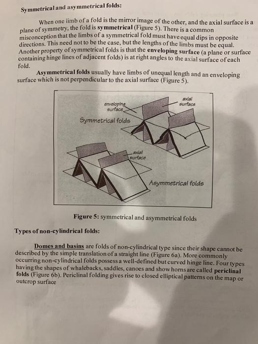 Cylindrical and non-cylindrical folding: A curved | Chegg.com