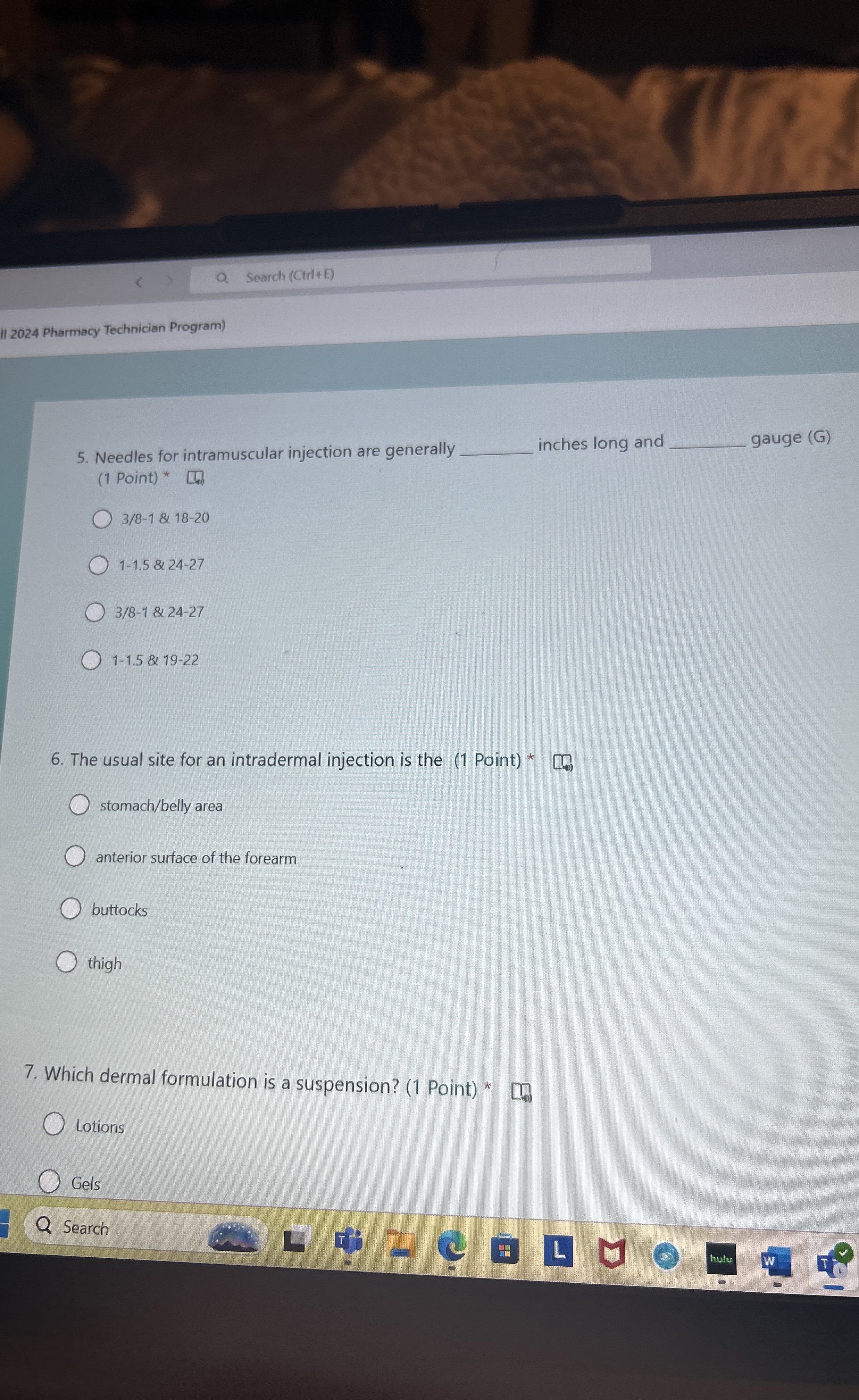 Solved Needles for intramuscular injection are | Chegg.com