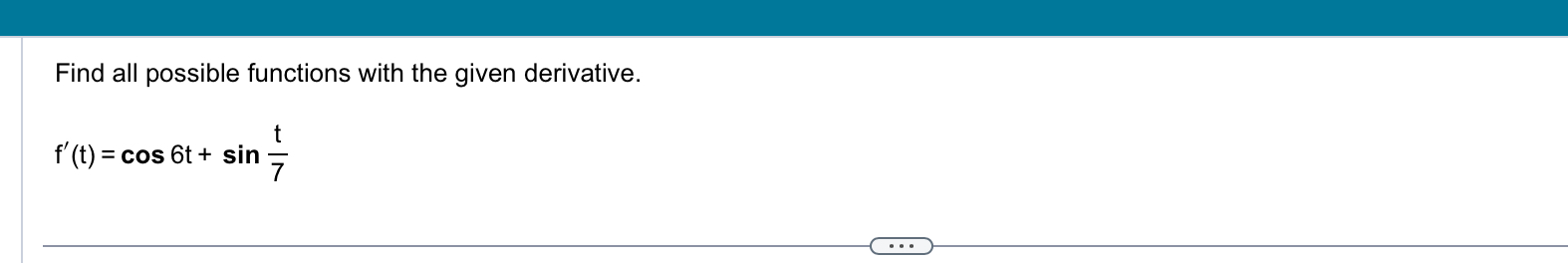 Solved Find all possible functions with the given | Chegg.com