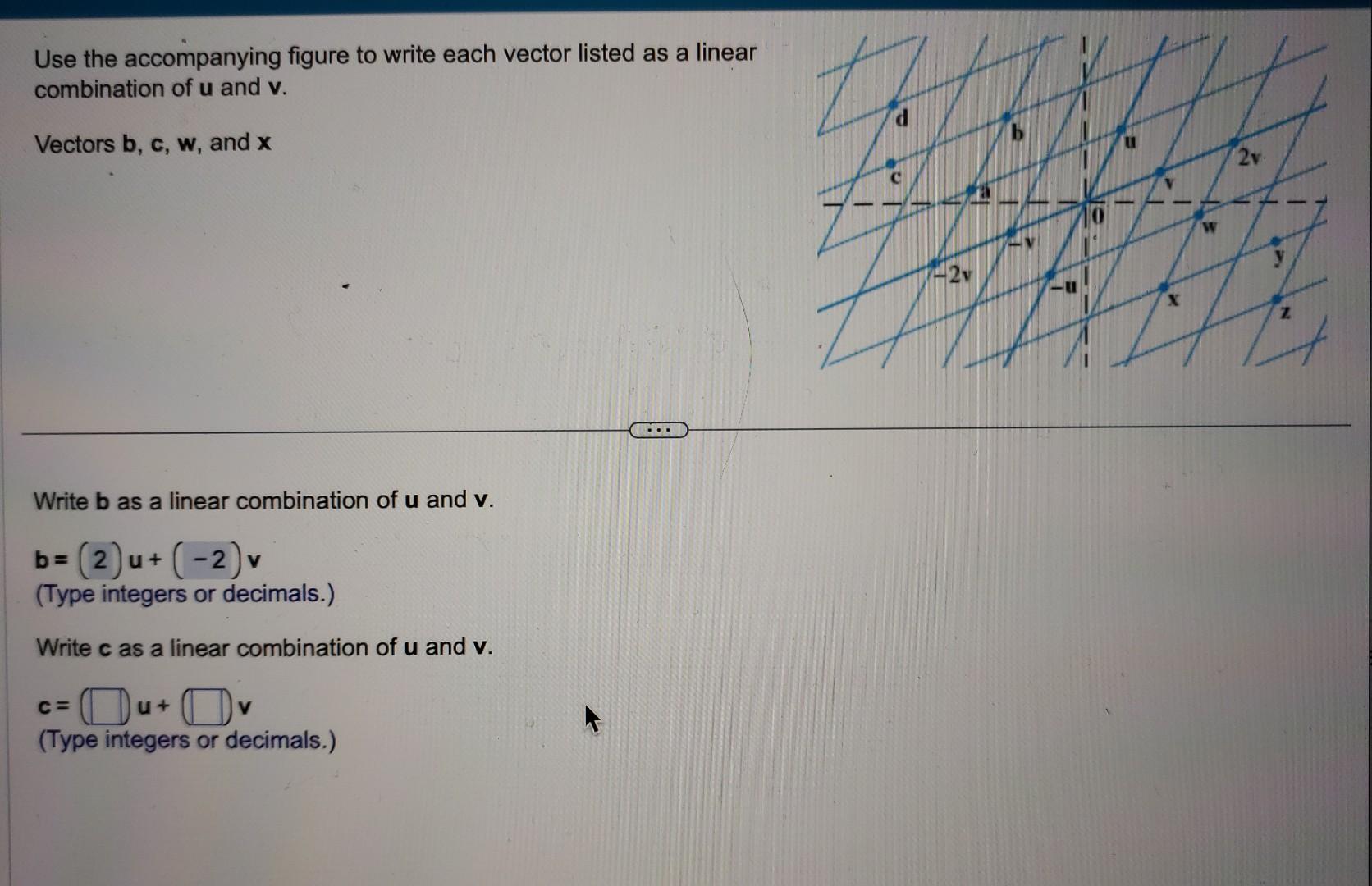 Solved Use the accompanying figure to write each vector | Chegg.com