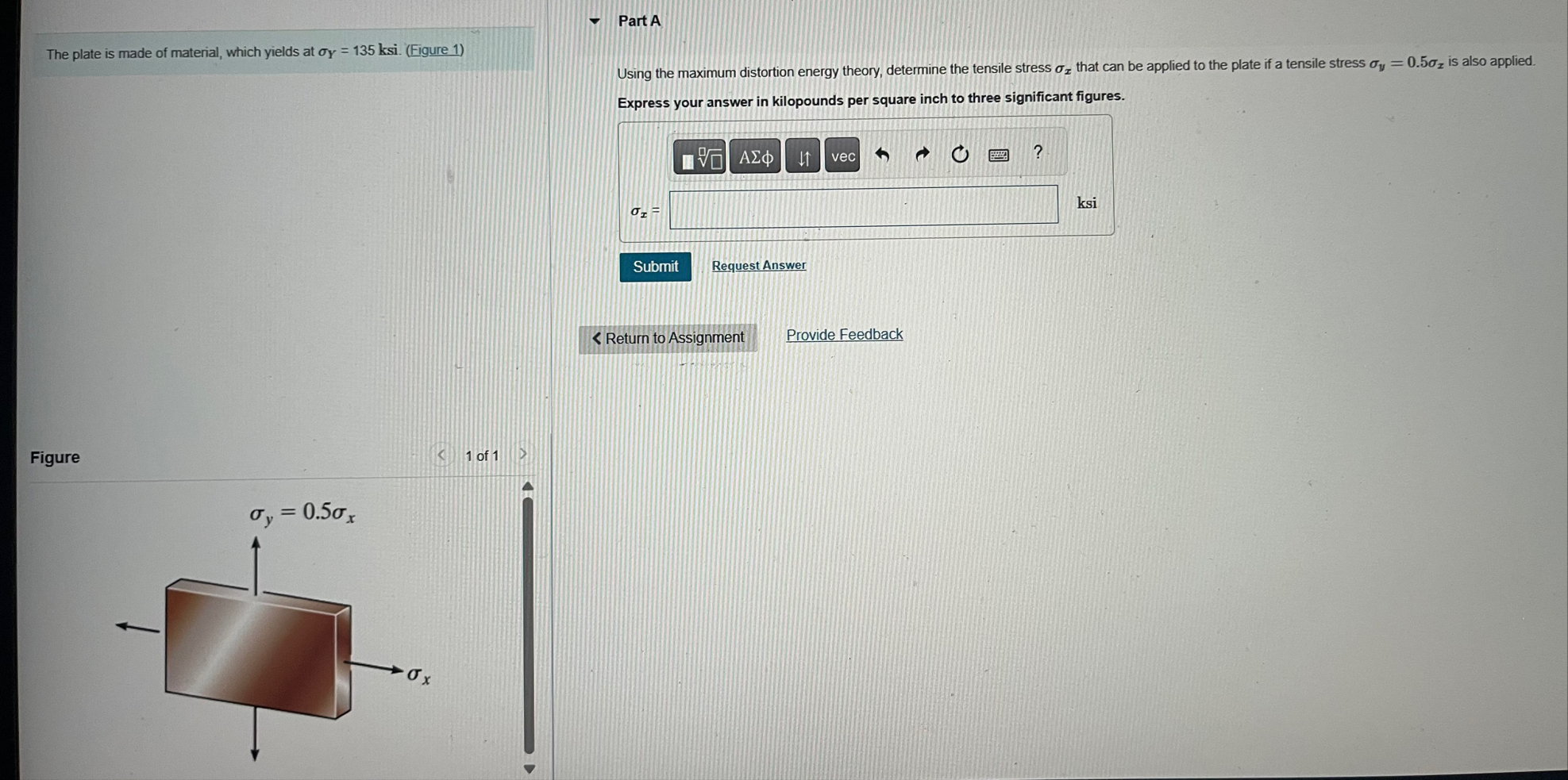 Solved Part AThe plate is made of material, which yields at | Chegg.com