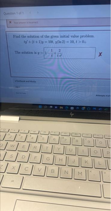 Solved Find the solution of the given initial value problem. | Chegg.com