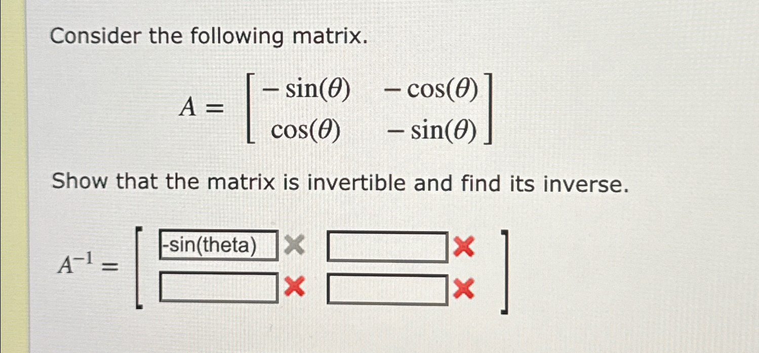 Solved Consider the following | Chegg.com