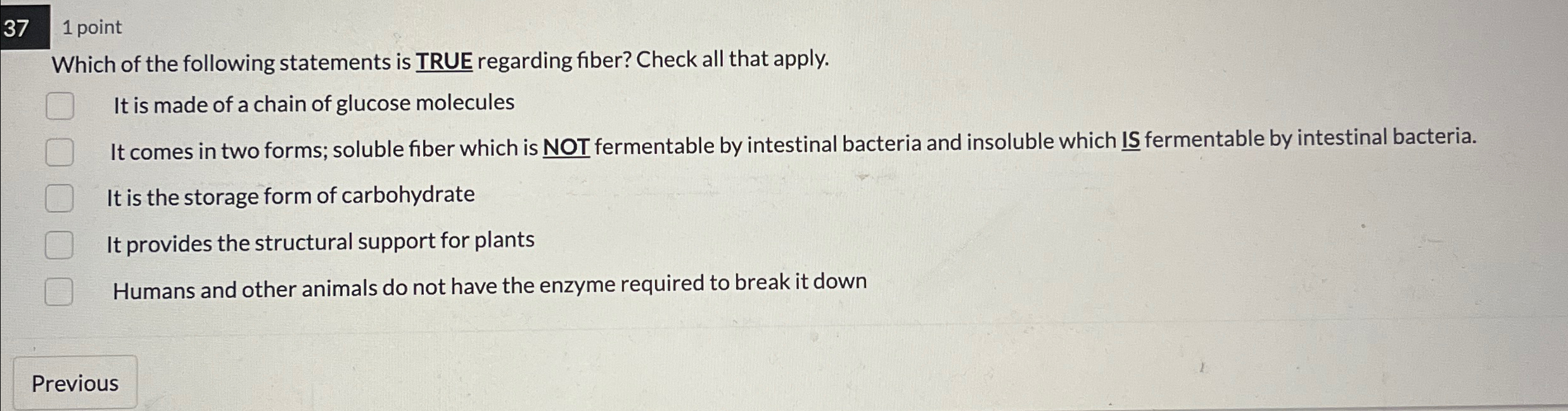 Solved 371 ﻿pointWhich of the following statements is TRUE | Chegg.com