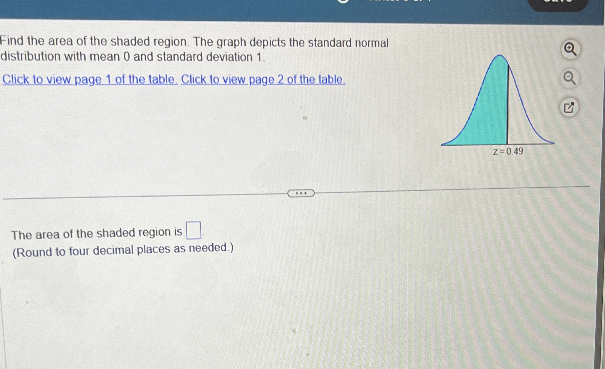 Find the area of the shaded region. The graph depicts | Chegg.com