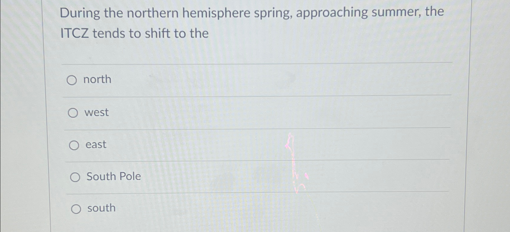 Solved During the northern hemisphere spring, approaching | Chegg.com