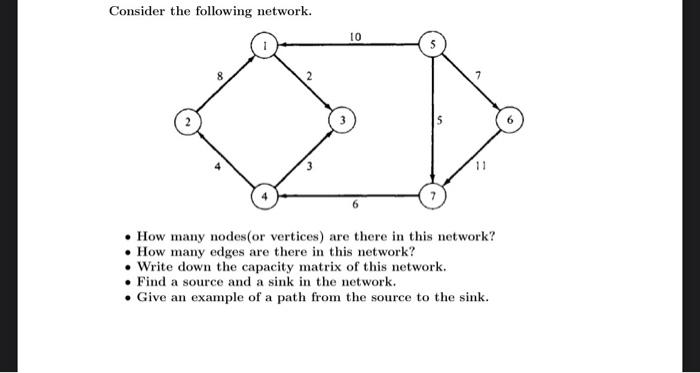 Solved Consider the following network. - How many nodes(or | Chegg.com