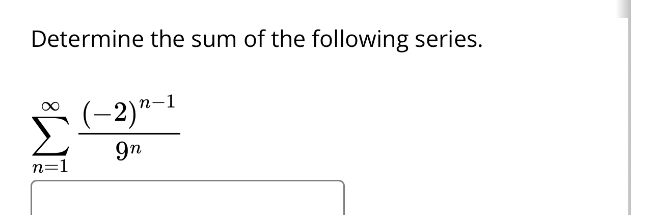 Solved Determine the sum of the following | Chegg.com