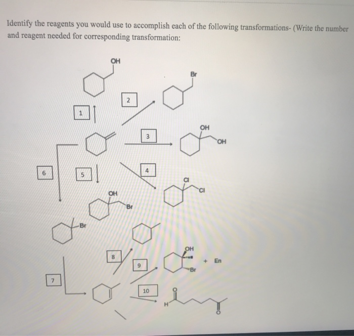 Solved identify the reagents you would use to accomplish | Chegg.com