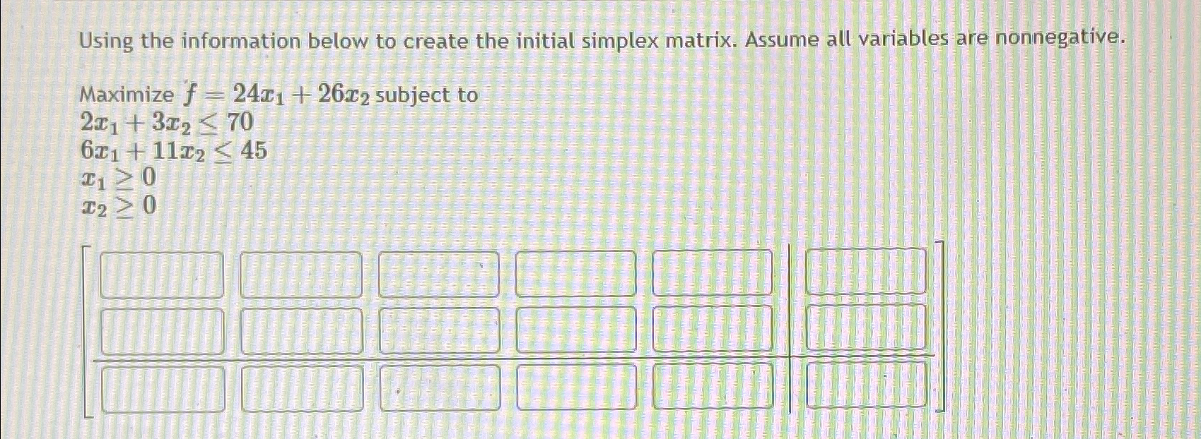 Solved Using the information below to create the initial | Chegg.com