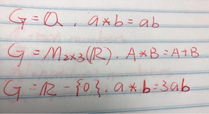 Solved Determine which of the four group axioms are | Chegg.com