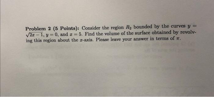 Solved Problem 1 ( 10 Points): Consider the region R1 | Chegg.com