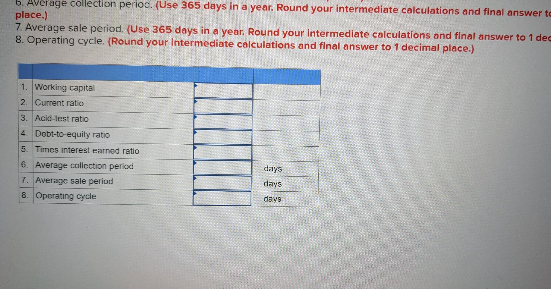 Solved Saved Homework Exercise 15-8 Selected Financial | Chegg.com
