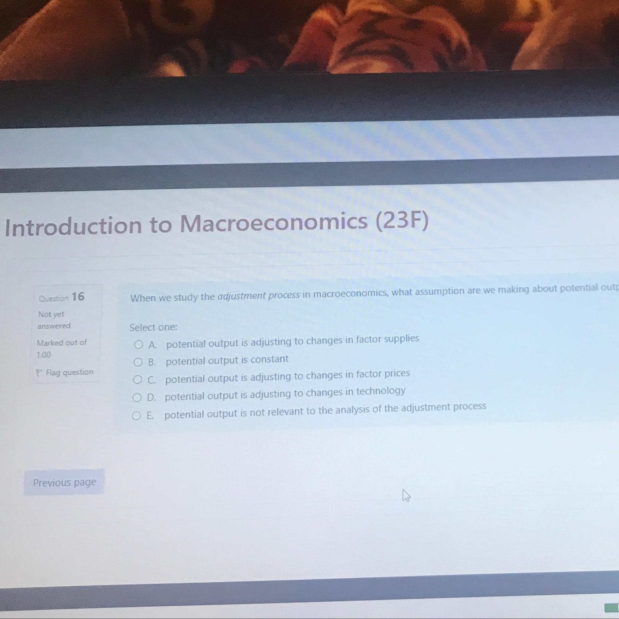 Solved Introduction to Macroeconomics (23F)Question 16Not | Chegg.com