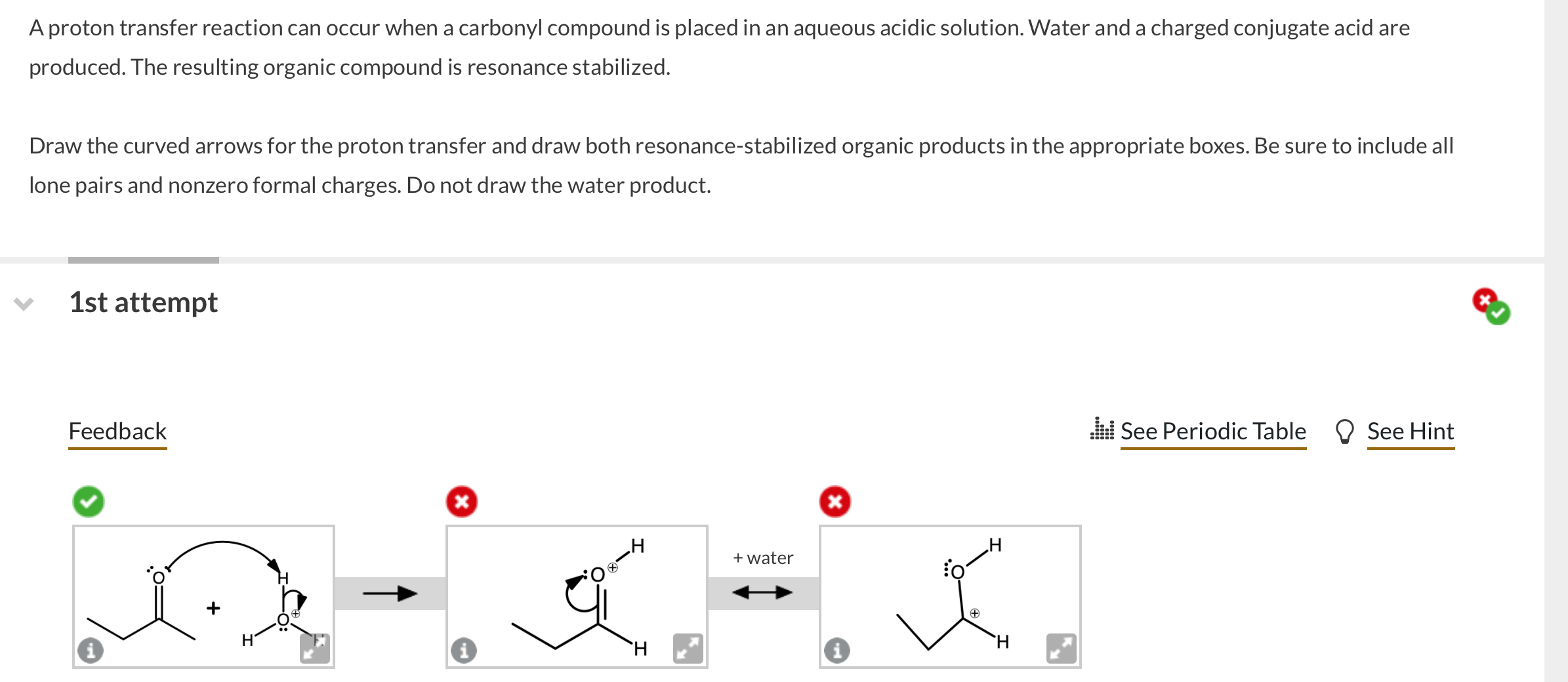 Solved A proton transfer reaction can occur when a carbonyl | Chegg.com