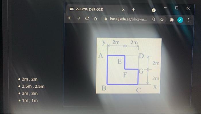Solved What are the coordinates of the centriod (X,Y) of the | Chegg.com