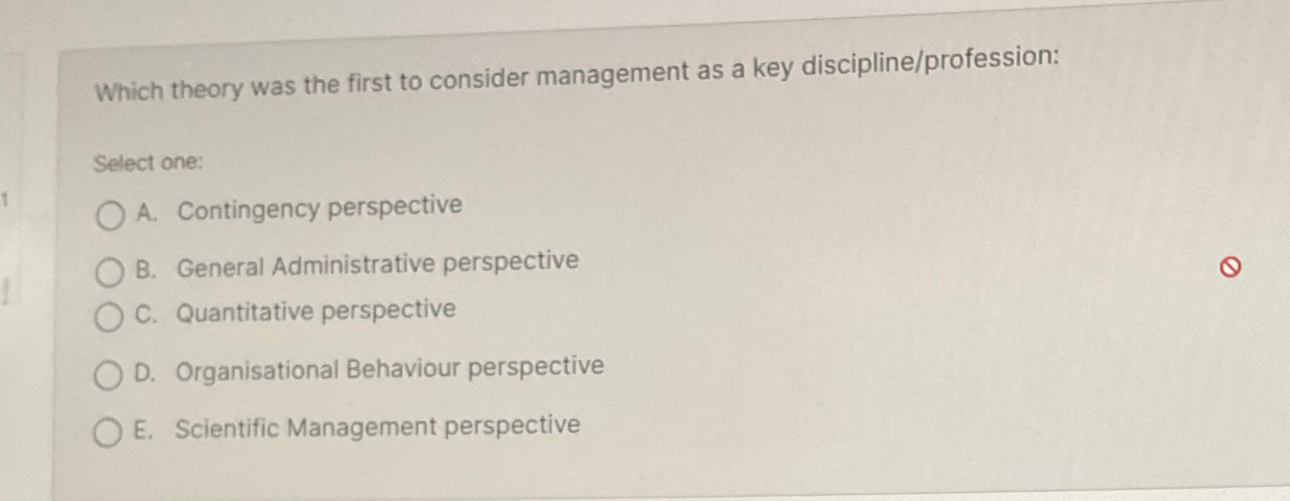 Solved Which theory was the first to consider management as | Chegg.com