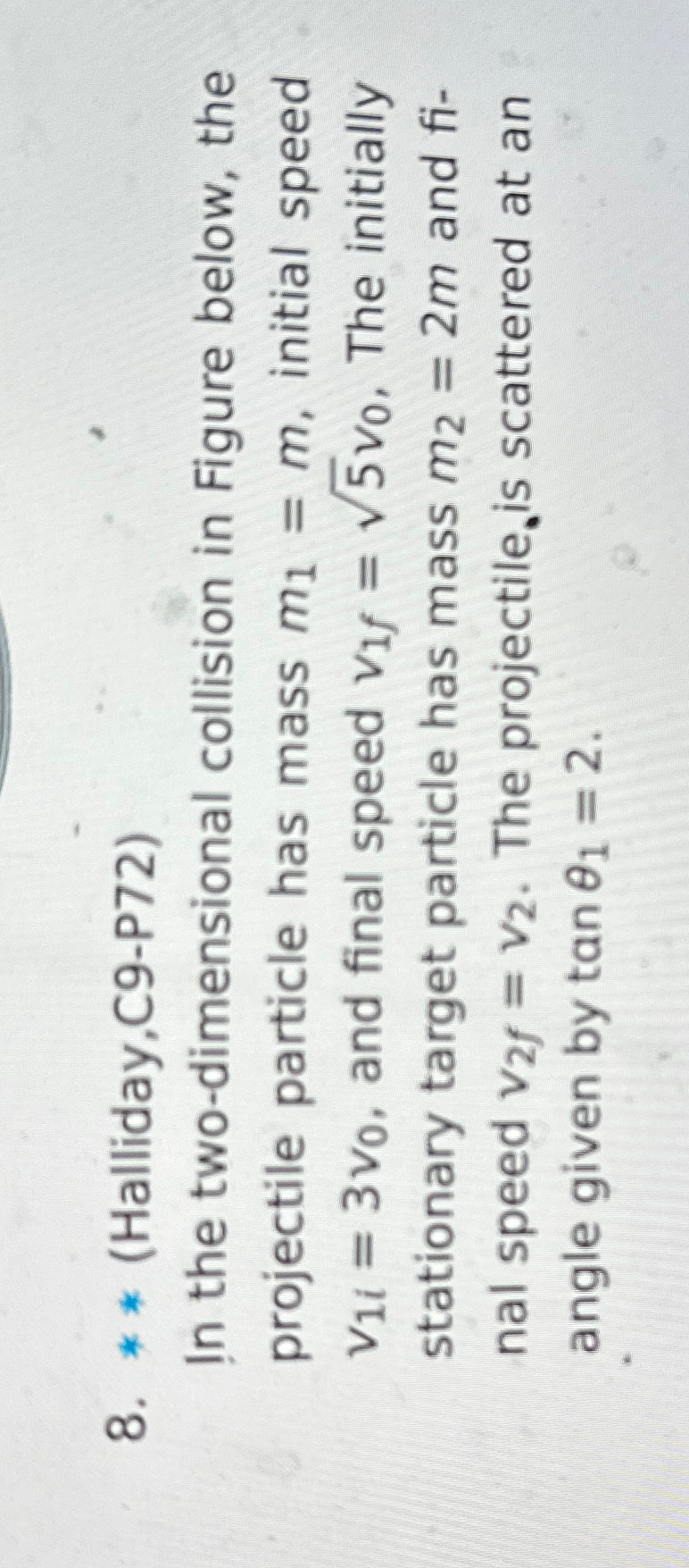 Halliday, ﻿C9-P72)In the two-dimensional | Chegg.com