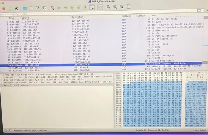Solved 1. Packets 5 through 11 are the log-in process. Can | Chegg.com
