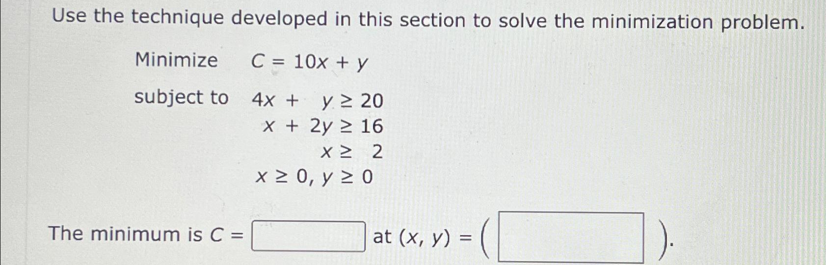 Solved Use the technique developed in this section to solve | Chegg.com