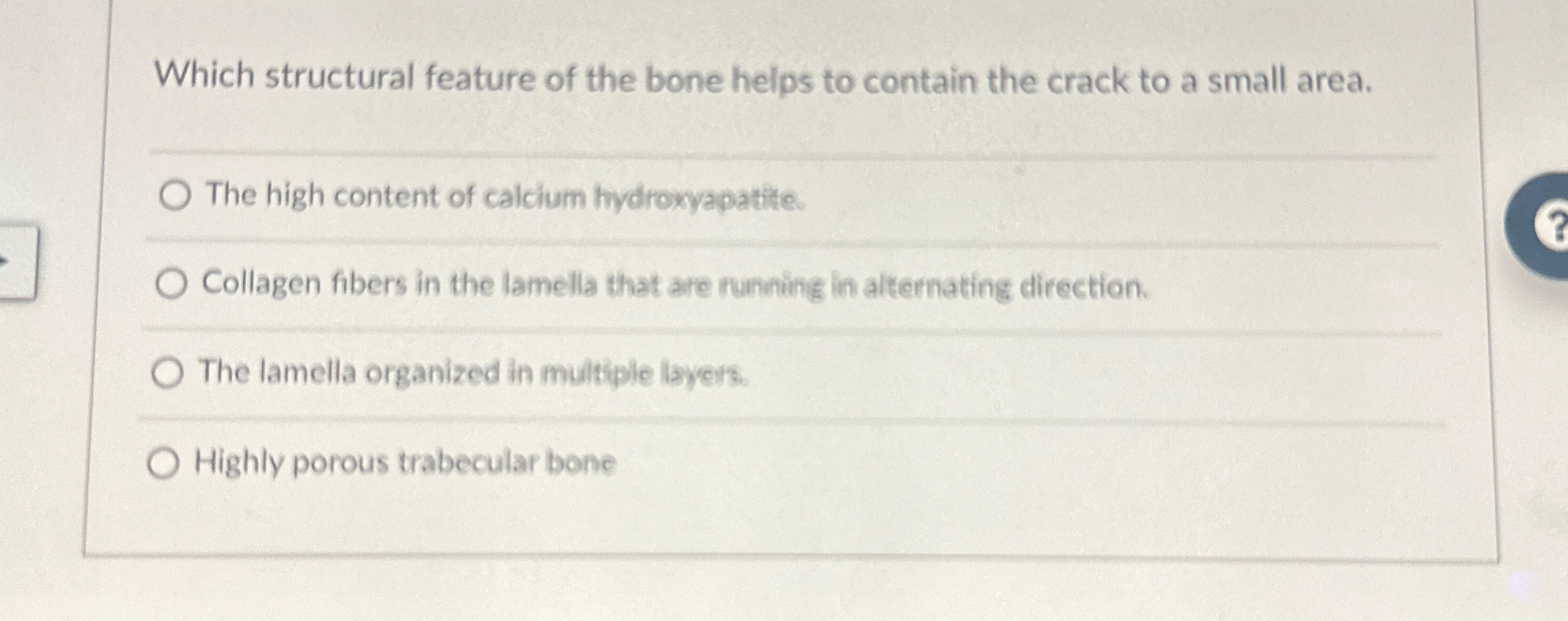 Solved Which structural feature of the bone helps to contain | Chegg.com
