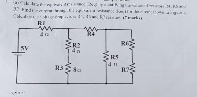 Solved 1. (a) Calculate the equivalent resistance (Req) by | Chegg.com