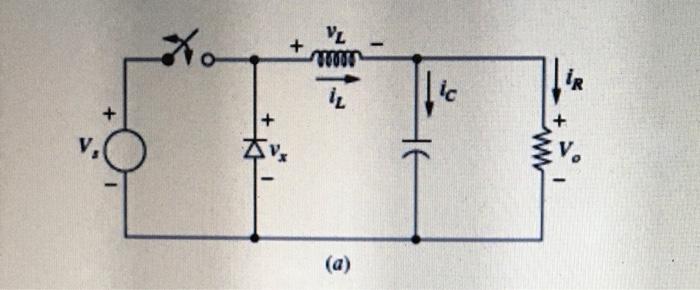 Solved 6.4. The buck coaverter of Fig. 6-3a has the | Chegg.com
