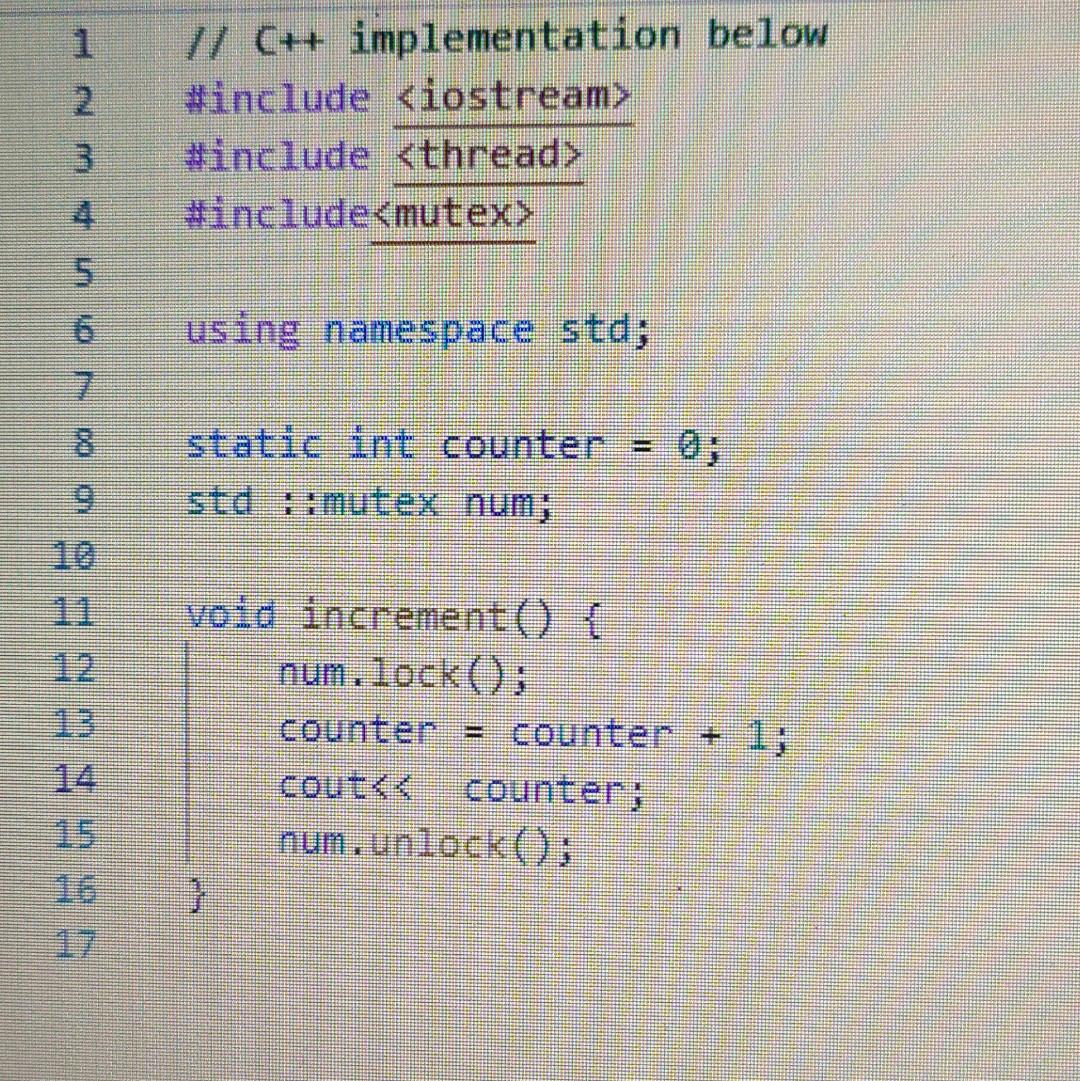 Solved thread safe. | Chegg.com