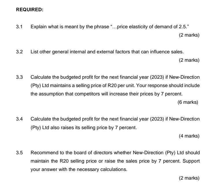 Solved 3.1 Explain what is meant by the phrase "...price | Chegg.com