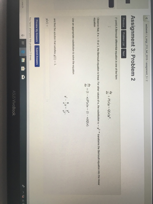 Solved webwork / z engr 213 fall 2019/ assignment 3/2 | Chegg.com