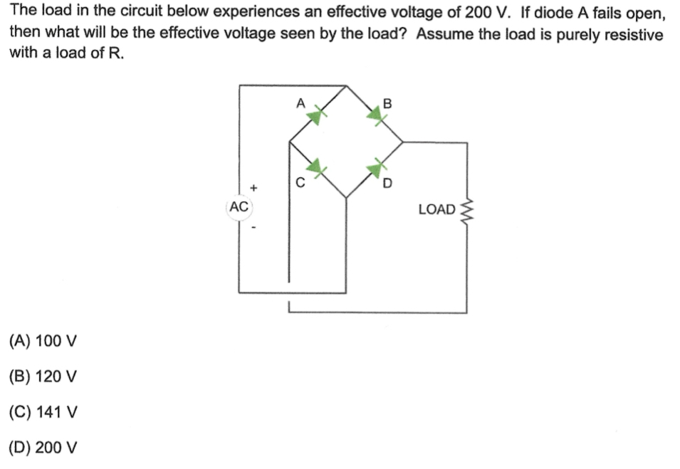 Solved The load in the circuit below experiences an | Chegg.com