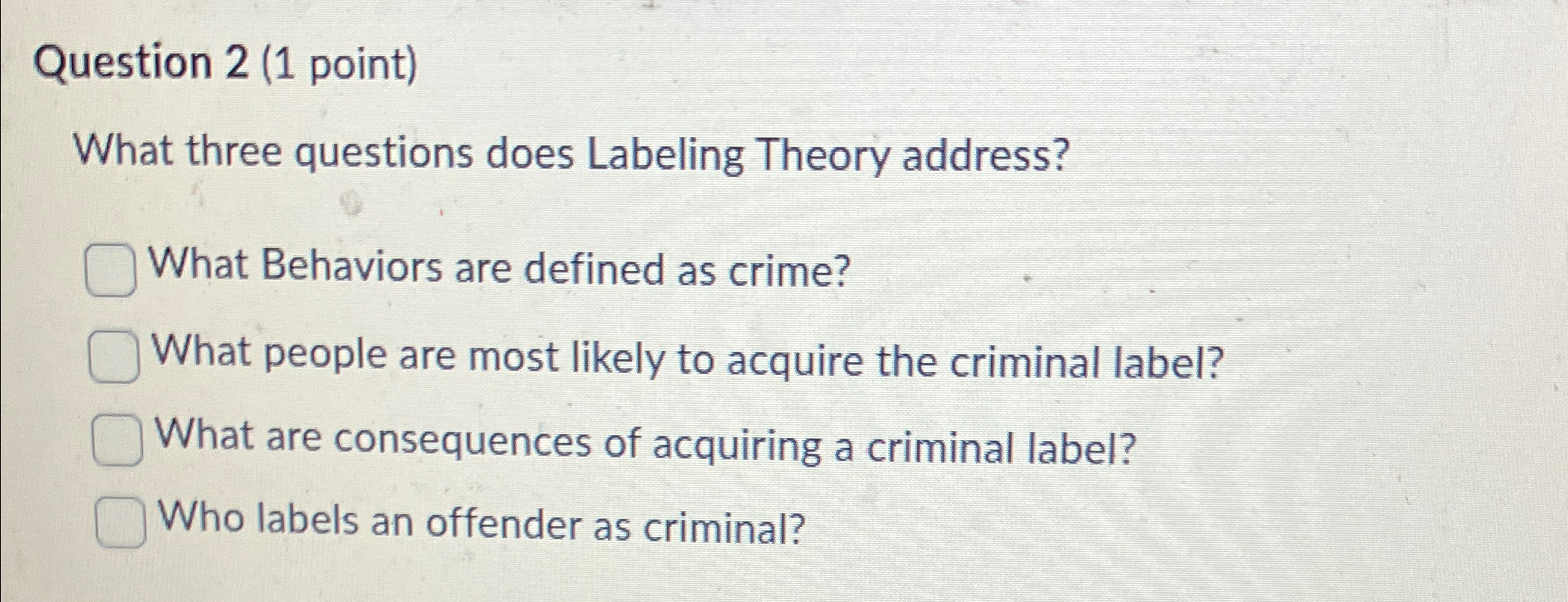 Solved Question 2 (1 ﻿point)What three questions does | Chegg.com