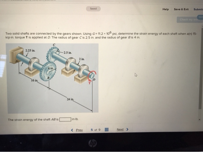 Solved Saved Save & Exit Help Submit 100 Check mywohe Two | Chegg.com