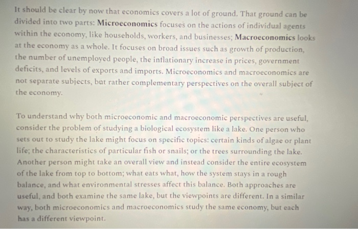 Solved 1.2 MICROECONOMICS AND MACROECONOMICS Learning | Chegg.com