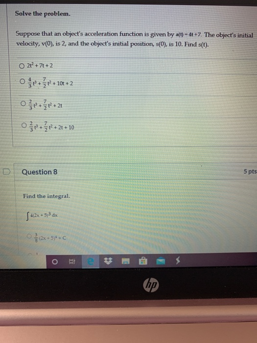 Solved Solve the problem. Suppose that an object's | Chegg.com