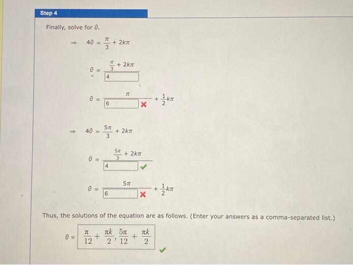 Solved Finally, solve for θ. | Chegg.com