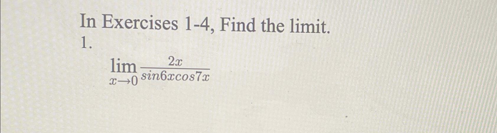 Solved In Exercises 1-4, ﻿Find the | Chegg.com