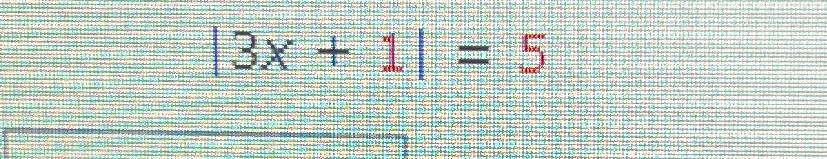 Solved |3x+1|=5 | Chegg.com