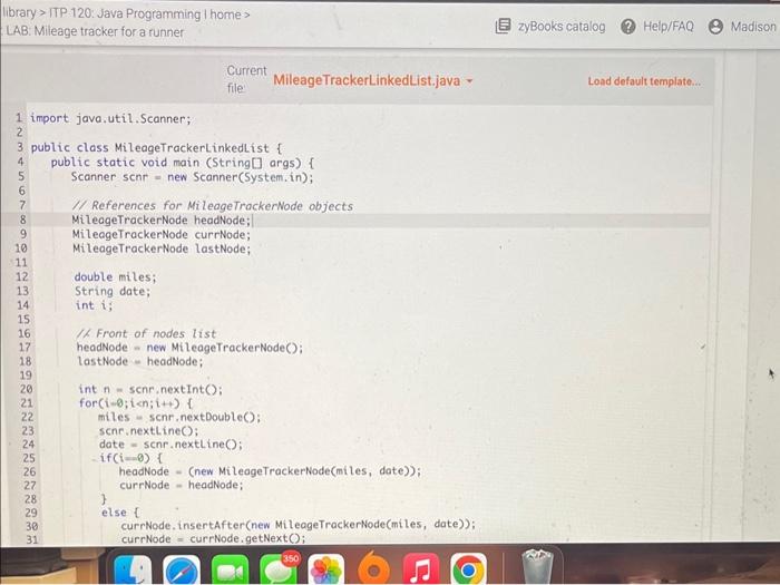 Solved Java// please complete the code for both files. I | Chegg.com