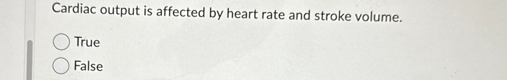 Solved Cardiac output is affected by heart rate and stroke | Chegg.com