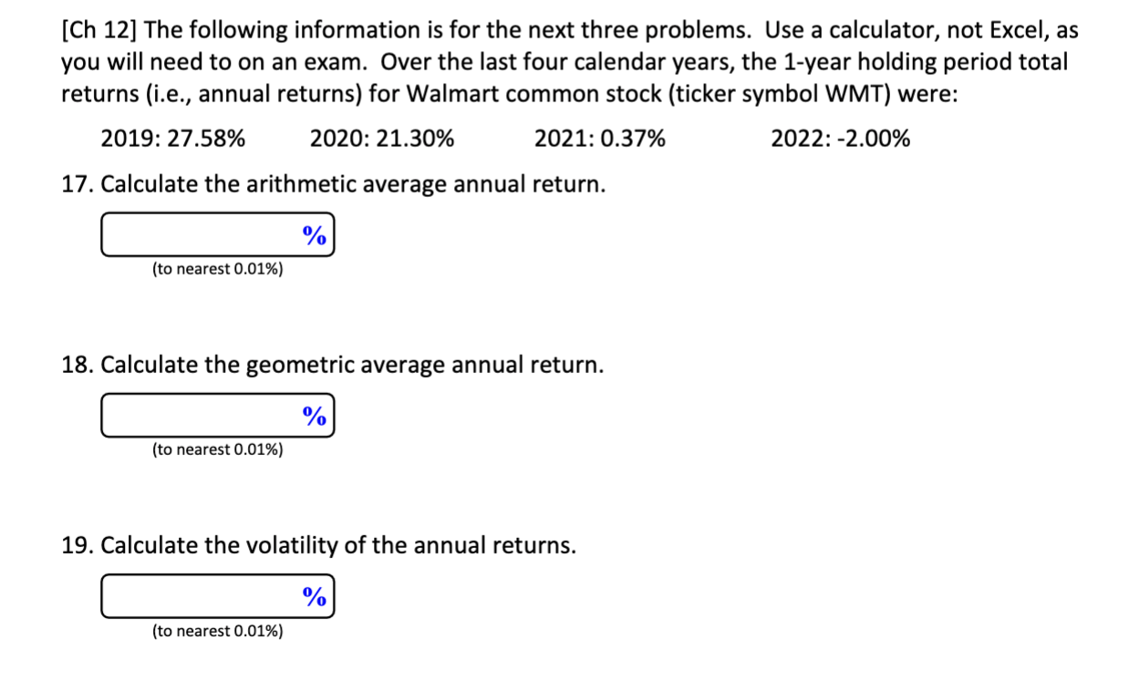 Solved [Ch 12] ﻿The following information is for the next | Chegg.com