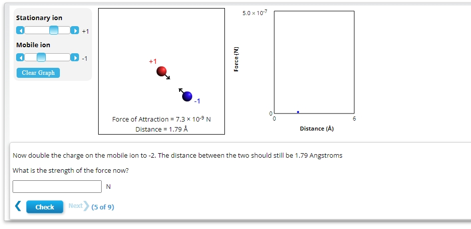 Solved Stationary ionNow double the charge on the mobile ion | Chegg.com