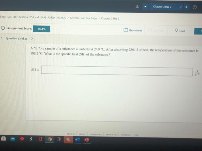 Solved Chapter 3 HW-2 llege SCC 110 (Section 155A and | Chegg.com