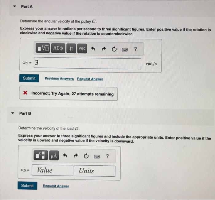 Solved The drums have the angular velocities at the instant | Chegg.com