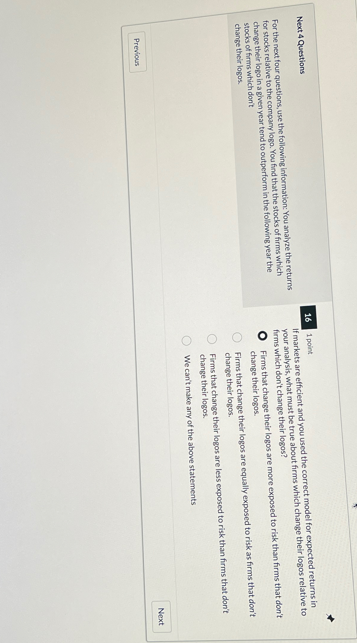 Solved Next 4 ﻿QuestionsFor the next four questions, use the | Chegg.com